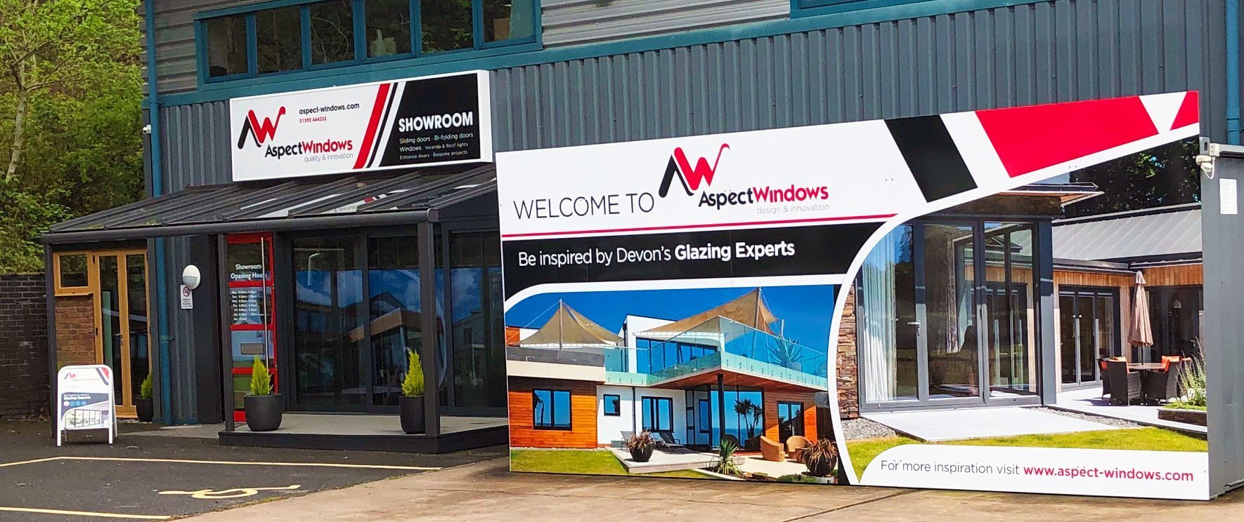 Showroom front - Aspect Windows